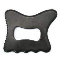 China Professional Black Bian Stone Body Gua Sha Massage Tool for Personal Health Care and Acupuncture for sale