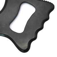 China Professional Black Bian Stone Body Gua Sha Massage Tool for Personal Health Care and Acupuncture for sale