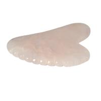 China Facial Pink Heart Shape Rose Quartz Jade Guasha Massager Gua Sha Board Massage Tool for Personal Health Care OEM/ODM for sale