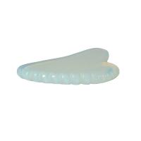 China Facial Massager Body Health Care White Opal Heart Shape Jade Opalite Guasha Gua Sha Massage for Facial Relaxation for sale