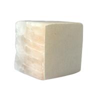 China Regional Feature Pink Cube Shaped Essential Oil Aroma Diffuser with Irregular Crystal Jade Glacier Stone for sale