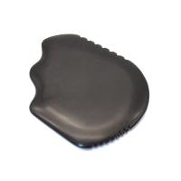 China 2024 Product Black Bian Stone Facial Jade Guasha Gua Sha Scraping Massage Tool for SPA Relaxing Facial Muscle Massage for sale