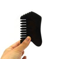 China Dark Green Nephrite Face Body Jade Stone Guasha Massager Board for Personal Health Care and SPA Acupuncture Massage Tool for sale