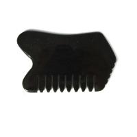 China Dark Green Nephrite Face Body Jade Stone Guasha Massager Board for Personal Health Care and SPA Acupuncture Massage Tool for sale