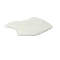 China White Jade Gua Sha Massage Tool for Facial Massager and Body SPA Acupuncture Acupressure 9.5cm*7.5cm*0.7cm for sale