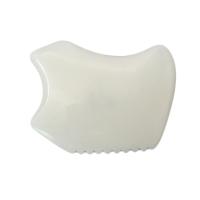 China White Jade Gua Sha Massage Tool for Facial Massager and Body SPA Acupuncture Acupressure 9.5cm*7.5cm*0.7cm for sale
