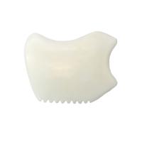 China White Jade Gua Sha Massage Tool for Facial Massager and Body SPA Acupuncture Acupressure 9.5cm*7.5cm*0.7cm for sale