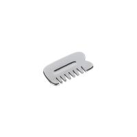 China Facial Massager Authentic Silver Terahertz Guasha Stone Gua Sha Comb for Anti Aging and Facial Rejuvenation for sale