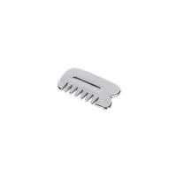 China Facial Massager Authentic Silver Terahertz Guasha Stone Gua Sha Comb for Anti Aging and Facial Rejuvenation for sale