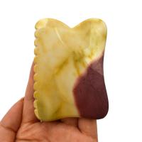 China Chinese Style Mookaite Body Massage Tools For Beauty Guasha Stone Scrapping Face Gua Sha Stone Therapy Massage Tool End for sale