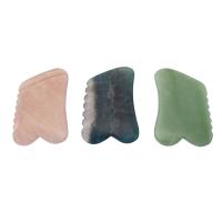 China 2024 Rose Quartz Green Aventurine Fluorite Gua Sha Tools for Face Lifting and Anti-Aging Promote Skin Detoxification for sale