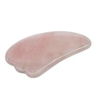 China Polished Black Rose Quartz Gua Sha Massage Tool for Natural Face Beauty Treatment for sale