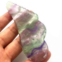 China Body Healthcare Massage Natural Colorful JADE Guasha Fluorite Gua Sha Scraping Massage Tool for sale