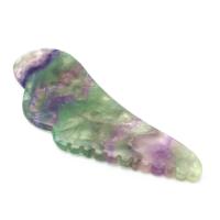 China Body Healthcare Massage Natural Colorful JADE Guasha Fluorite Gua Sha Scraping Massage Tool for sale