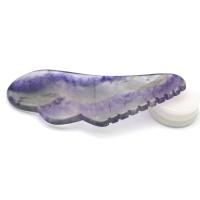 China Body Healthcare Massage Natural Colorful JADE Guasha Fluorite Gua Sha Scraping Massage Tool for sale