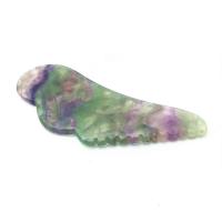 China Body Healthcare Massage Natural Colorful JADE Guasha Fluorite Gua Sha Scraping Massage Tool for sale