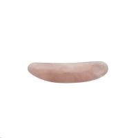 China Reduce Puffiness with Curved Cosmetic Spatula and Mini Rose Quartz Eye Cream Applicator on Face Gua Sha Massage Stick for sale