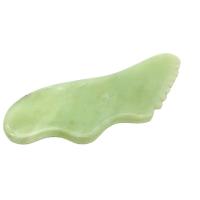 China Custom Natural Xiuyn Jade Guasha Tool Stone Scraping Massage Gua Sha Board For Beauty with Certificate and Customized Logo for sale