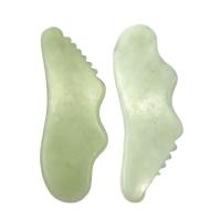 China Custom Natural Xiuyn Jade Guasha Tool Stone Scraping Massage Gua Sha Board For Beauty with Certificate and Customized Logo for sale