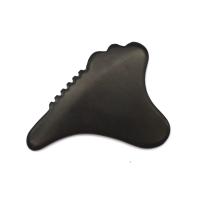 China Full-body Massage Area Authentic Black Eco-friendly Face Gua Sha Tool Facial Massager 105*77mm 114*74mm 2 Pcs AKBS-030 for sale