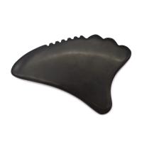 China Full-body Massage Area Authentic Black Eco-friendly Face Gua Sha Tool Facial Massager 105*77mm 114*74mm 2 Pcs AKBS-030 for sale