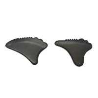 China Full-body Massage Area Authentic Black Eco-friendly Face Gua Sha Tool Facial Massager 105*77mm 114*74mm 2 Pcs AKBS-030 for sale