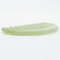 China Musical Function 2024 Jade Gua Sha Natural Xiuyan Hair Comb Jade Combs Skincare Tools ABK-90 for Skincare Enthusiasts for sale