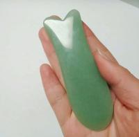 China Experience the Healing Properties of Natural Green Aventurine Jade Gua Sha Scraping Massage for Body Massager for sale