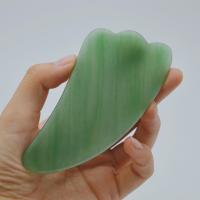China Experience the Healing Properties of Natural Green Aventurine Jade Gua Sha Scraping Massage for Body Massager for sale