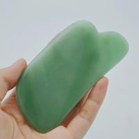 China Experience the Healing Properties of Natural Green Aventurine Jade Gua Sha Scraping Massage for Body Massager for sale