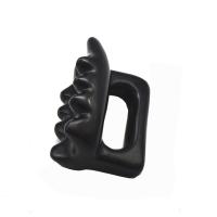 China OEM ODM Best Facial Massager for Personal Care Beauty Gua Sha Tool Natural Black Bian Stone Guasha Brush Body Massager for sale