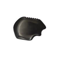 China Black Gua Sha Massage Bian Stone Face Massage for Therapists for sale