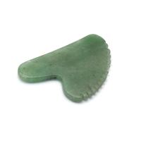 China Heart Shape Green Aventurine Guasha Massager 100% Natural Jade Aventurine Gua Sha With Private Label for sale