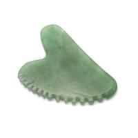 China Heart Shape Green Aventurine Guasha Massager 100% Natural Jade Aventurine Gua Sha With Private Label for sale