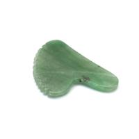 China Heart Shape Green Aventurine Guasha Massager 100% Natural Jade Aventurine Gua Sha With Private Label for sale