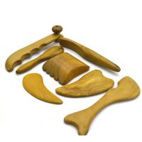 China 7 pcs-kit Wood Guasha Boards Message Roller Tools Beautiful Acupuncture Sticks For Beauty for sale