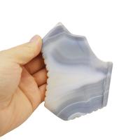 China Custom Guasha Board Massage Tools Healing Stone Scraper Board Facial Massager for Facial Rejuvenation Grey Agate Gua Sha for sale