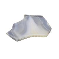 China Custom Guasha Board Massage Tools Healing Stone Scraper Board Facial Massager for Facial Rejuvenation Grey Agate Gua Sha for sale