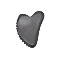 China Natural Jade Stone Gua Sha Board for Scraping Massage on Face and Body Black Guasha Stone Tool for sale