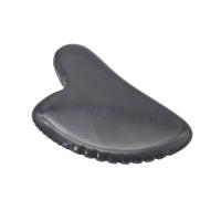 China Natural Jade Stone Gua Sha Board for Scraping Massage on Face and Body Black Guasha Stone Tool for sale
