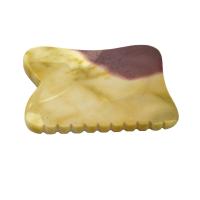 China Black 7*5.5*0.5cm Rhodonite or Mookaite Jade Gua sha board guasha Stone Scraping Guasha Massage Tools for face care for sale