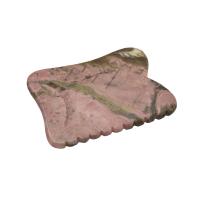 China Black 7*5.5*0.5cm Rhodonite or Mookaite Jade Gua sha board guasha Stone Scraping Guasha Massage Tools for face care for sale
