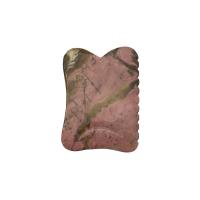 China Black 7*5.5*0.5cm Rhodonite or Mookaite Jade Gua sha board guasha Stone Scraping Guasha Massage Tools for face care for sale