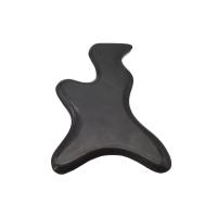 China Black Large Bian Stone Gua Sha Lymphatic Drainage Massage Tool for Neck Back Shoulder Waist Buttock Body Therapy Massager Tools for sale