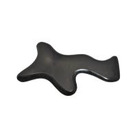 China Black Large Bian Stone Gua Sha Lymphatic Drainage Massage Tool for Neck Back Shoulder Waist Buttock Body Therapy Massager Tools for sale