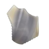 China 9.2*5.7*0.35 Agate Gua Sha Stone Tools for Face Massage Pink Black Grey White Grey Massager Face Healthcare for sale