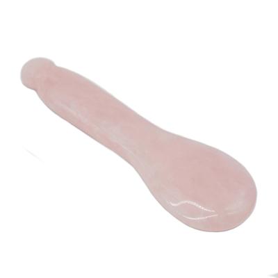 China 2024 Products Trending Rose Quartz Stick Stone Gua Sha Pen for Eye and Face Natural Jade Health Care for sale
