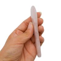 China 2024 Products Trending Rose Quartz Stick Stone Gua Sha Pen for Eye and Face Natural Jade Health Care for sale