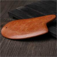 China Red Bian Stone Gua Sha Tool For Scraping Massager Body 10.5cm*6cm*0.7cm Length for sale