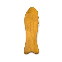 China 140*45mm Wooden Fish Shaped Gua Sha Tool Perfect for Massage and Detoxification for sale